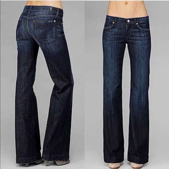 7 For All Mankind | Jeans | 7 For All Mankind 7 Fam Dojo Flare Wide Leg ...